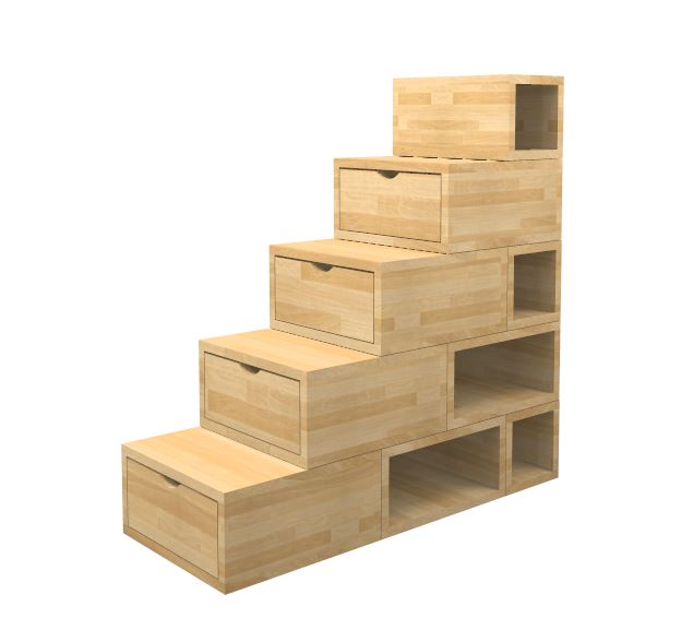 Scala Cubix su misura per spazi ristretti